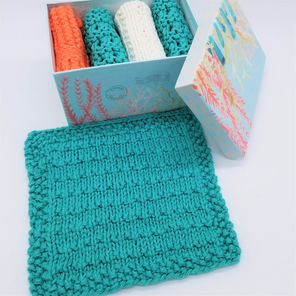 Knitted Face Cloth - Etsy