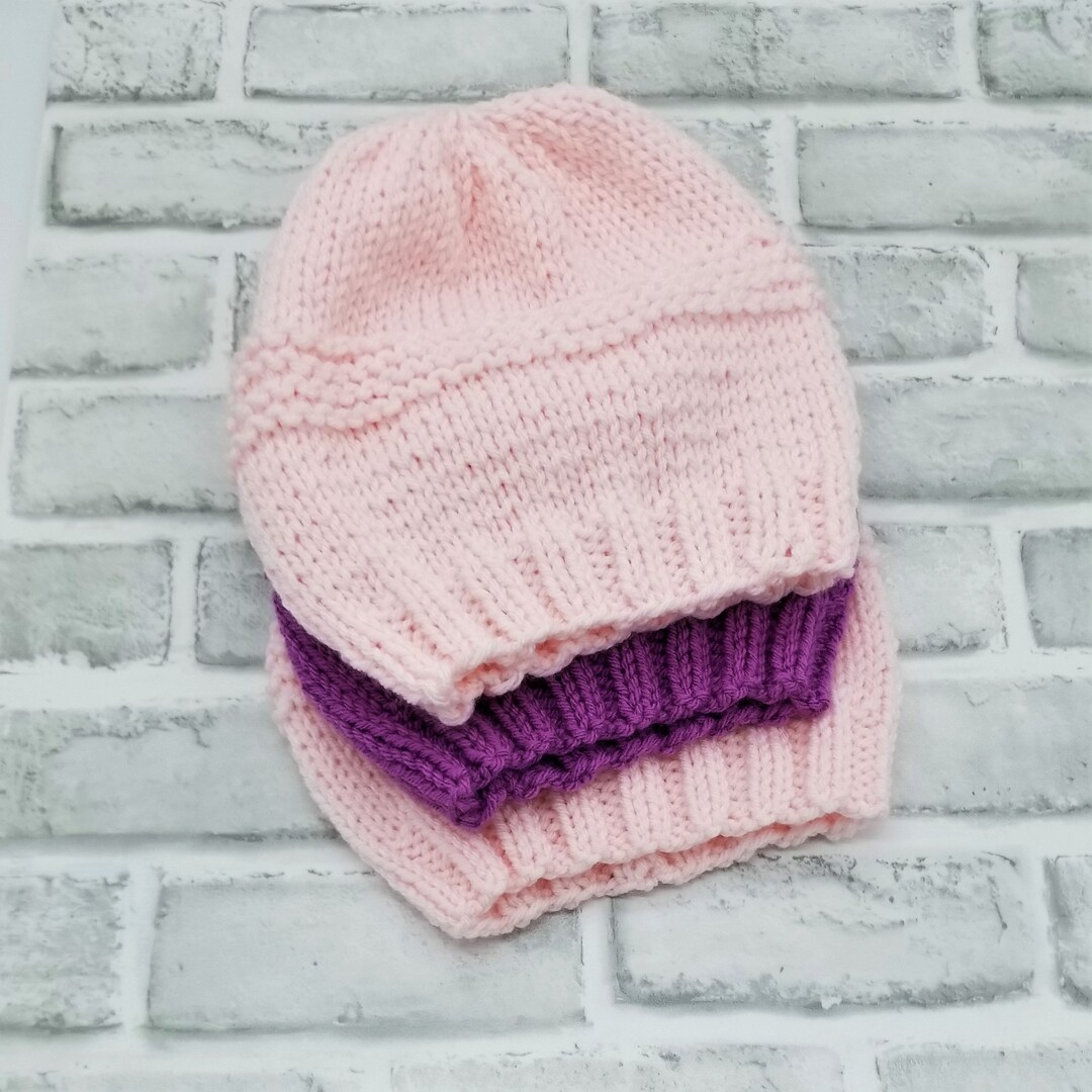 Adult Hat Knitting Pattern, Knitted Hat Pattern for Adults, Easy Knit ...