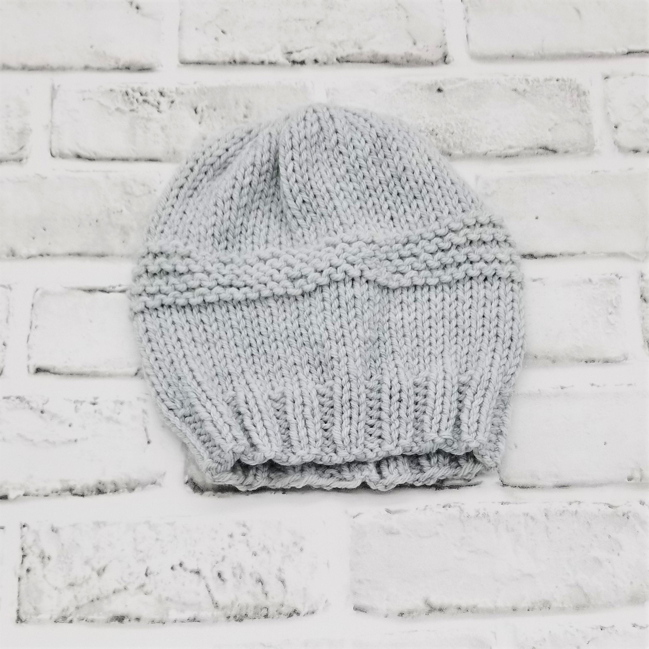 Teen Hat Knitting Pattern, Worsted Weight Beanie Hat Pattern, Knitted ...