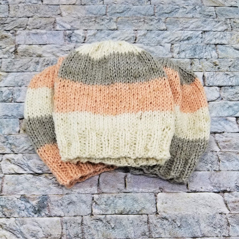 Adult Hat Knitting Pattern, Knitted Hat Pattern for Adults, Easy Knit ...