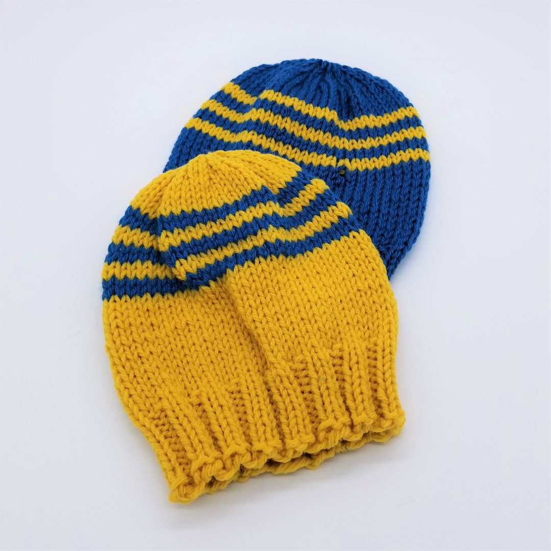 Teen Hat Knitting Pattern, Worsted Weight Beanie Hat Pattern, Knitted ...