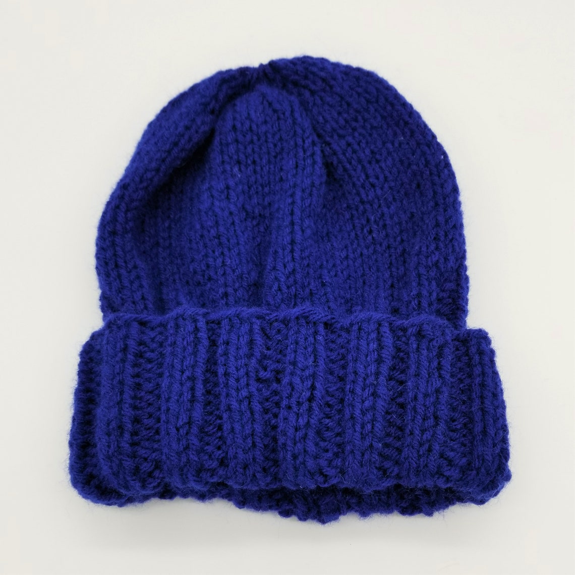 Adult Hat Knitting Pattern Knit Pattern for Cuffed Hat Man - Etsy