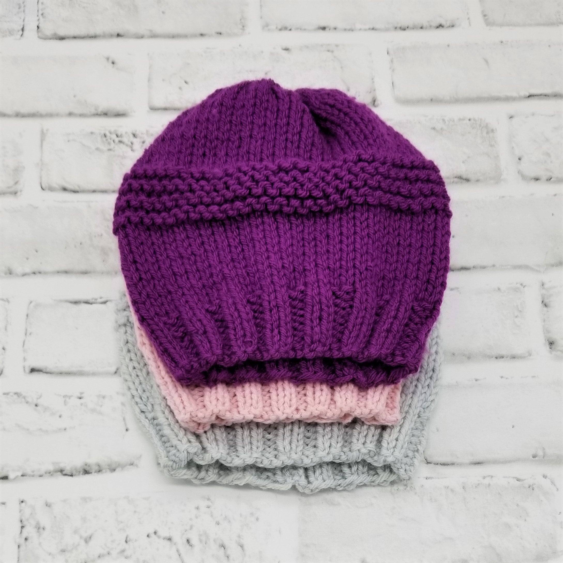 Teen Hat Knitting Pattern Worsted Weight Beanie Hat Pattern - Etsy