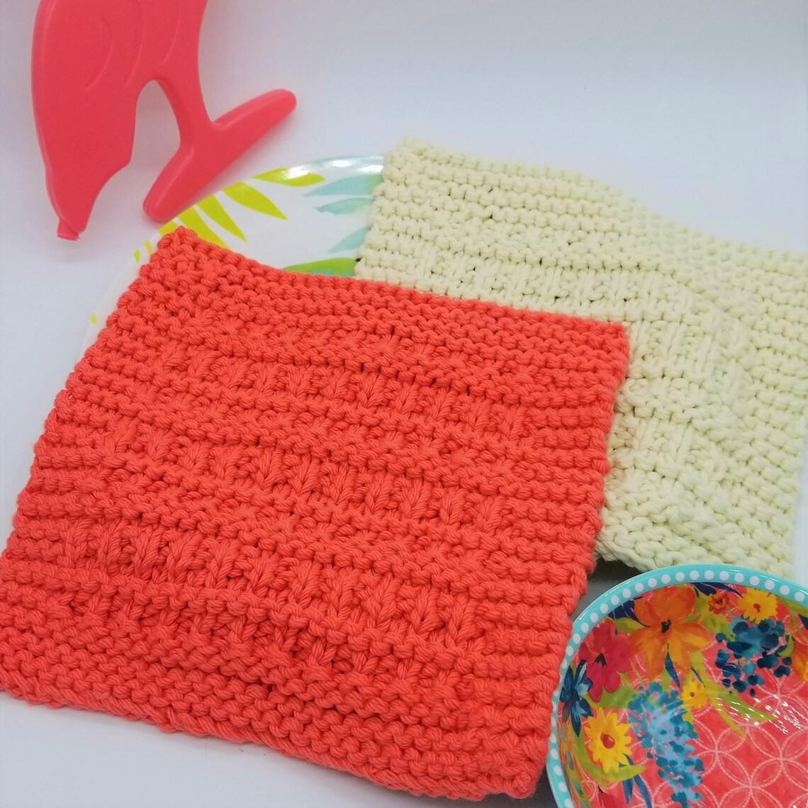 Dishcloth Knitting Pattern Knit Dishcloth Pattern Knitted | Etsy