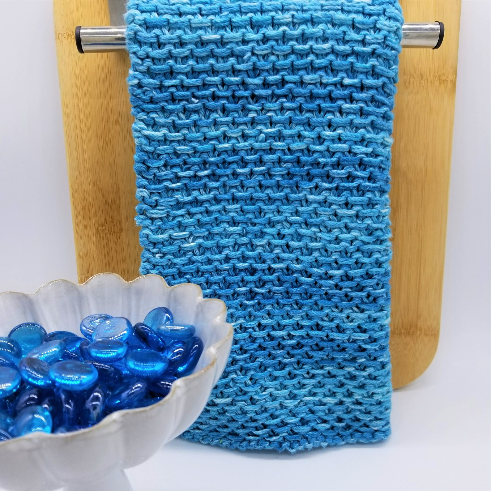 Hand Towel Knitting Pattern, Knit Hand Towel Pattern, Knitted Bath ...