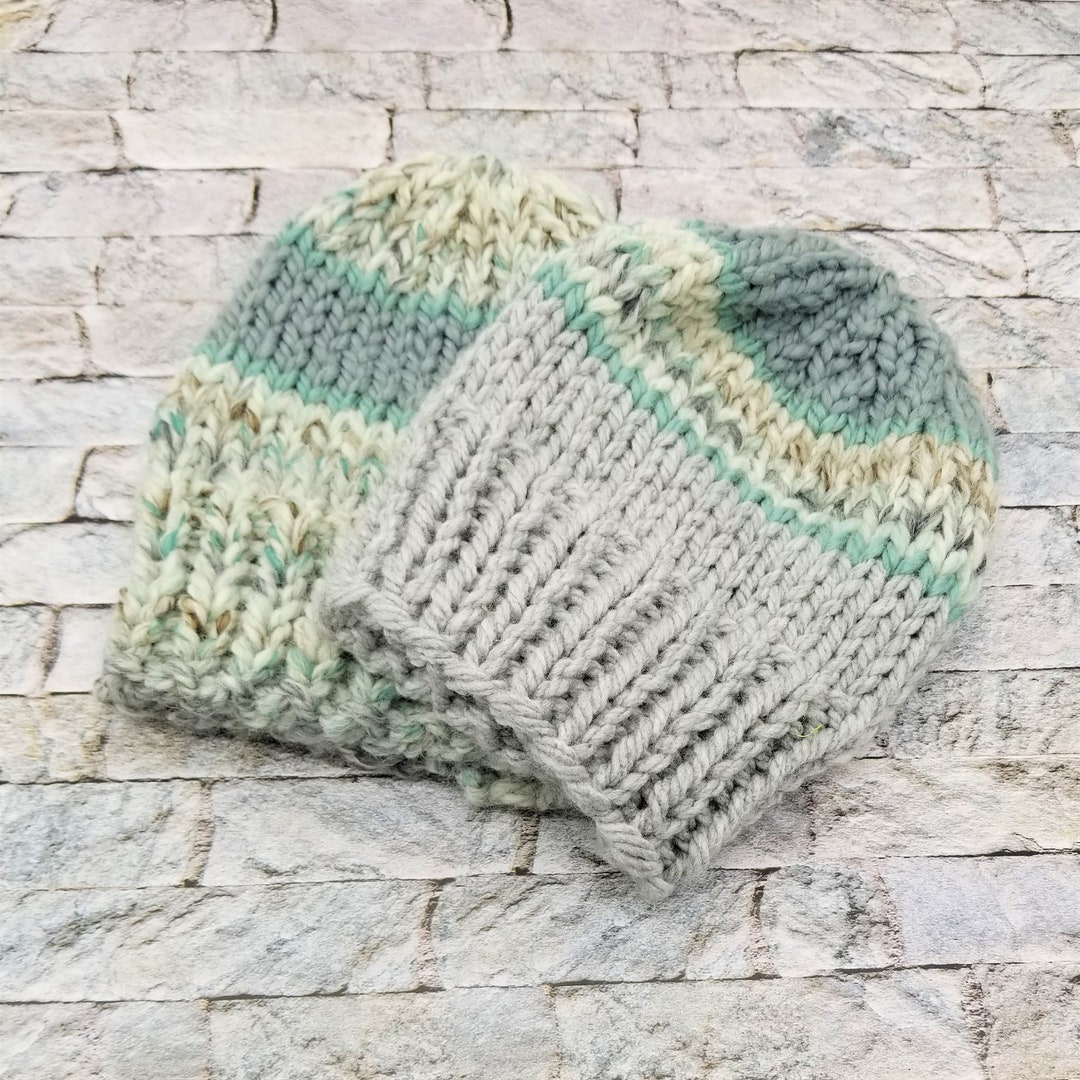 Adult Hat Knitting Pattern, Easy Knit Hat Pattern, Waterfront - Etsy