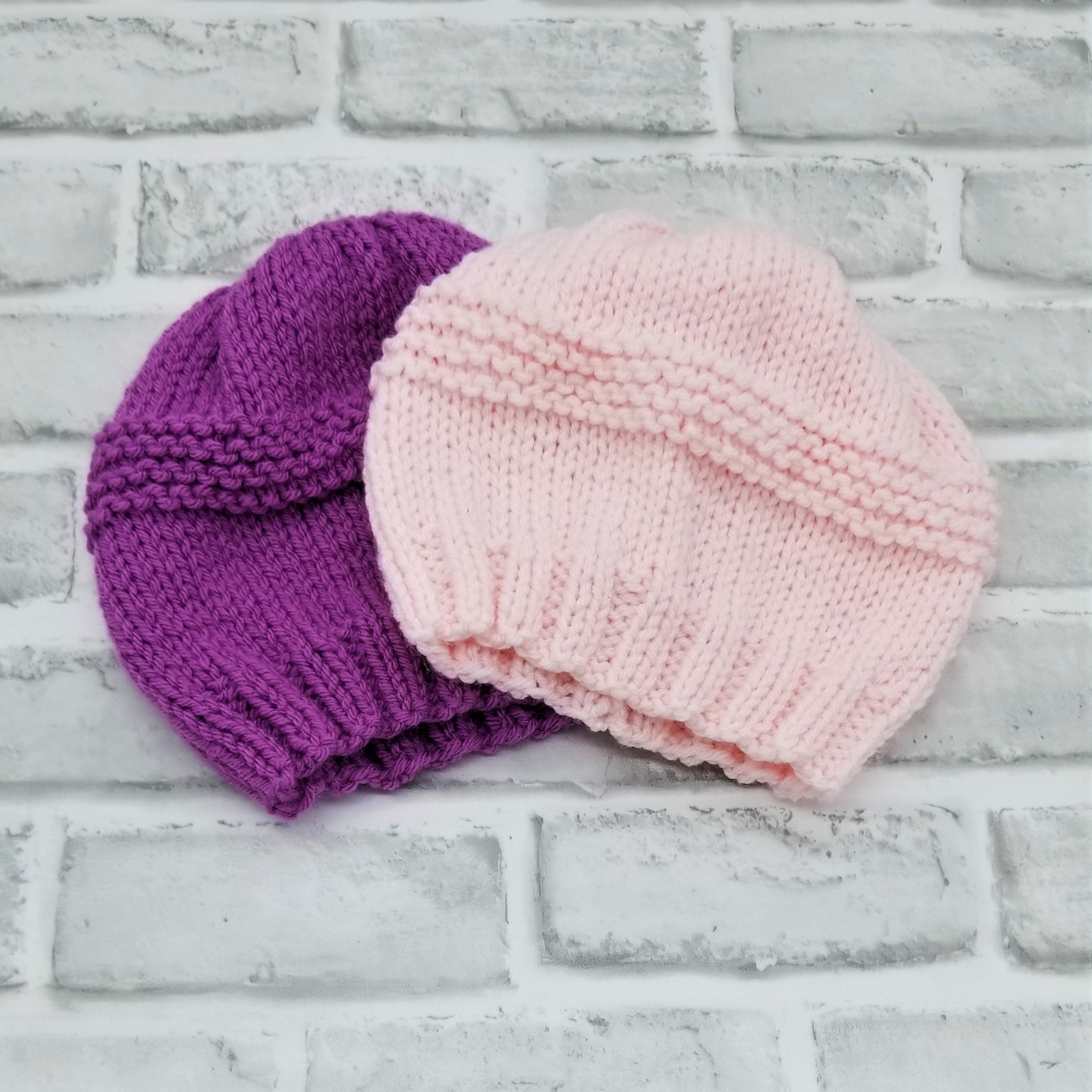 Adult Hat Knitting Pattern, Knitted Hat Pattern for Adults, Easy Knit ...