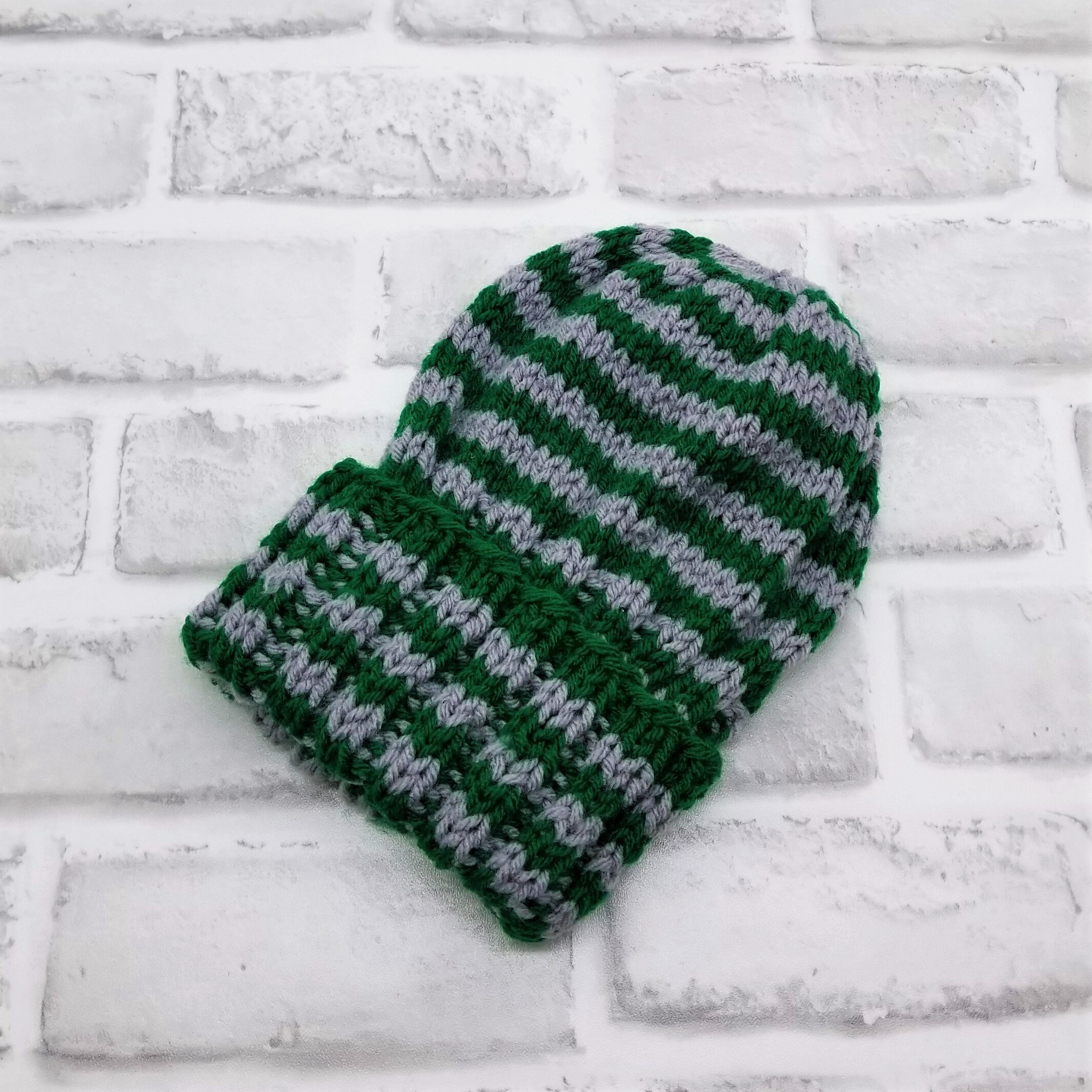 Adult Hat Knitting Pattern, Cuffed Knit Hat Pattern, Beginner Knitting ...