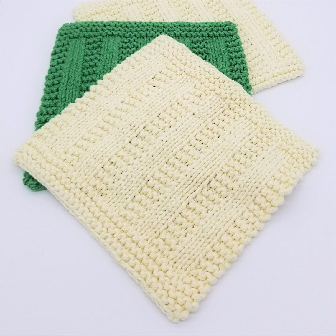 Washcloth Knitting Pattern Handmade Bathroom Cloth Knitting - Etsy
