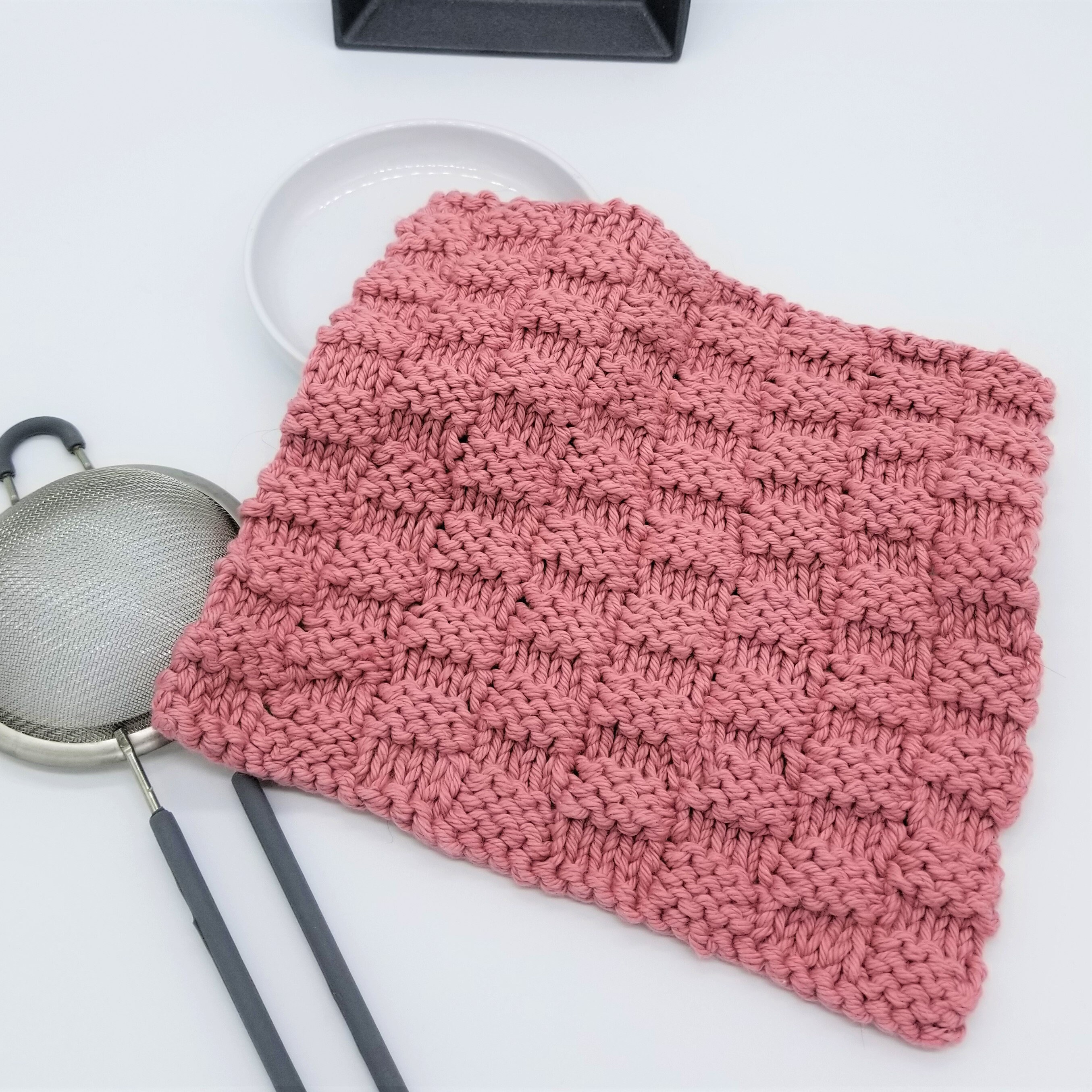 Easy Dishcloth Knitting Pattern, Checkerboard Dishcloth Pattern, Easy ...
