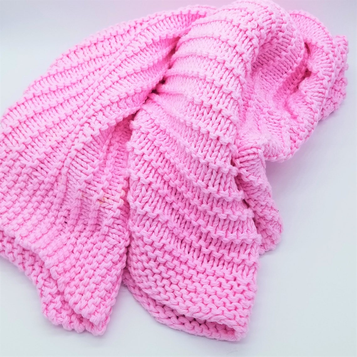 Quick Baby Blanket Knitting Pattern, Knit Baby Blanket, Easy Knitted ...