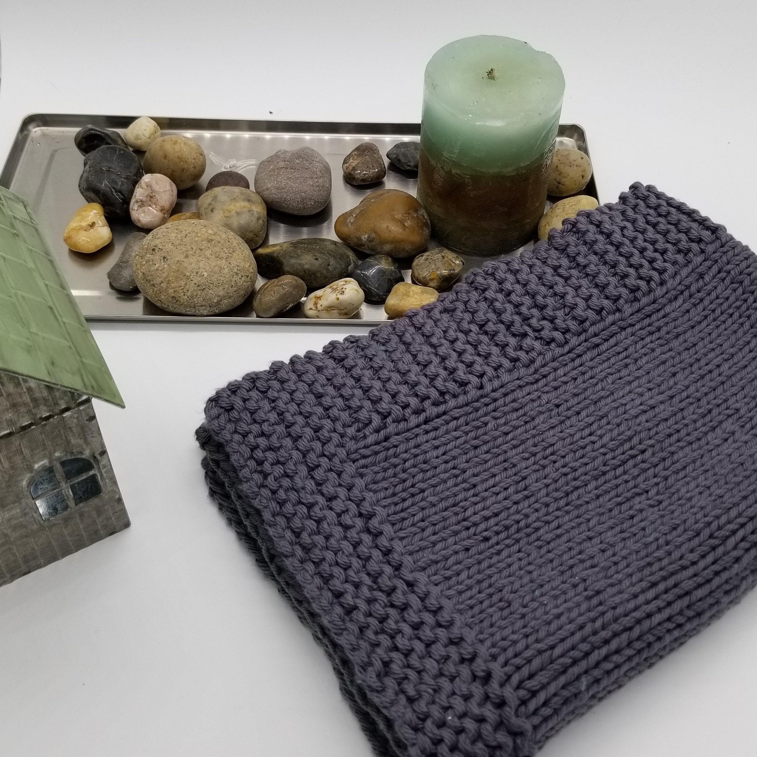 Knit Hand Towel Pattern, Knit Dish Towel Pattern, Poovey - Etsy
