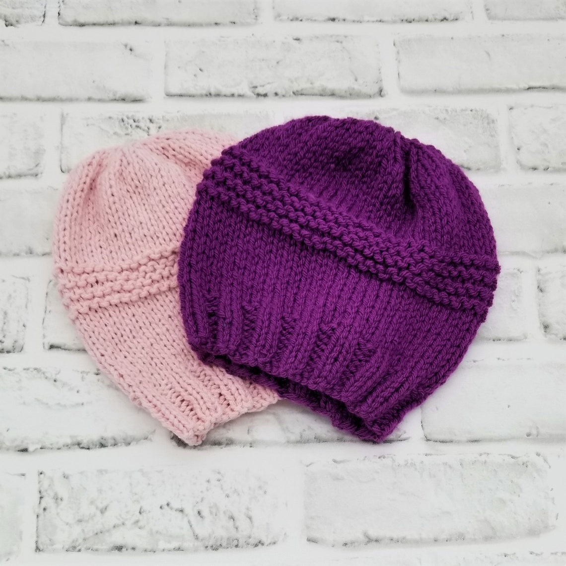 Teen Hat Knitting Pattern Worsted Weight Beanie Hat Pattern - Etsy