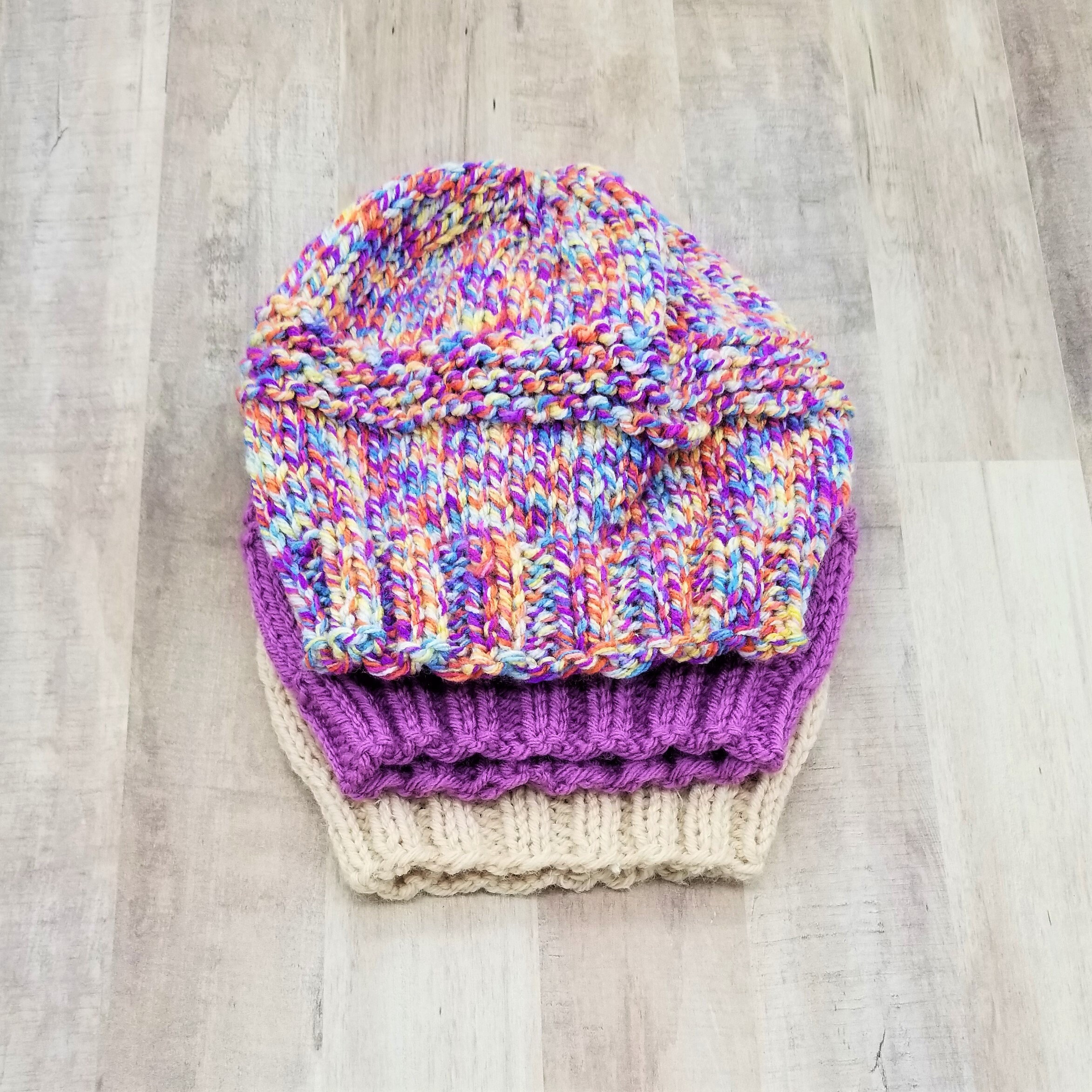 Child Hat Knitting Pattern, Easy Kids Knit Hat, Worsted Weight Beanie ...