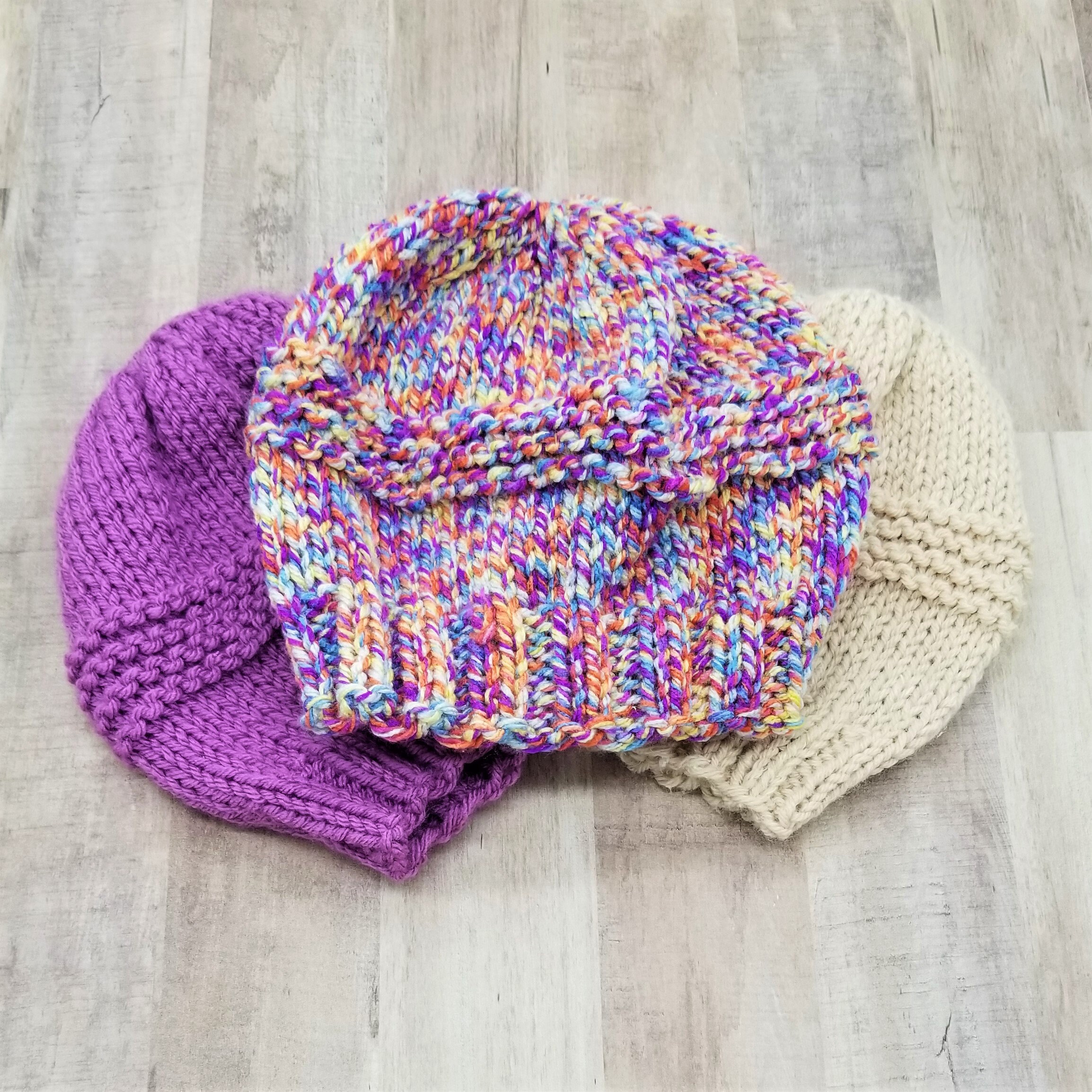 Child Hat Knitting Pattern, Easy Kids Knit Hat, Worsted Weight Beanie ...