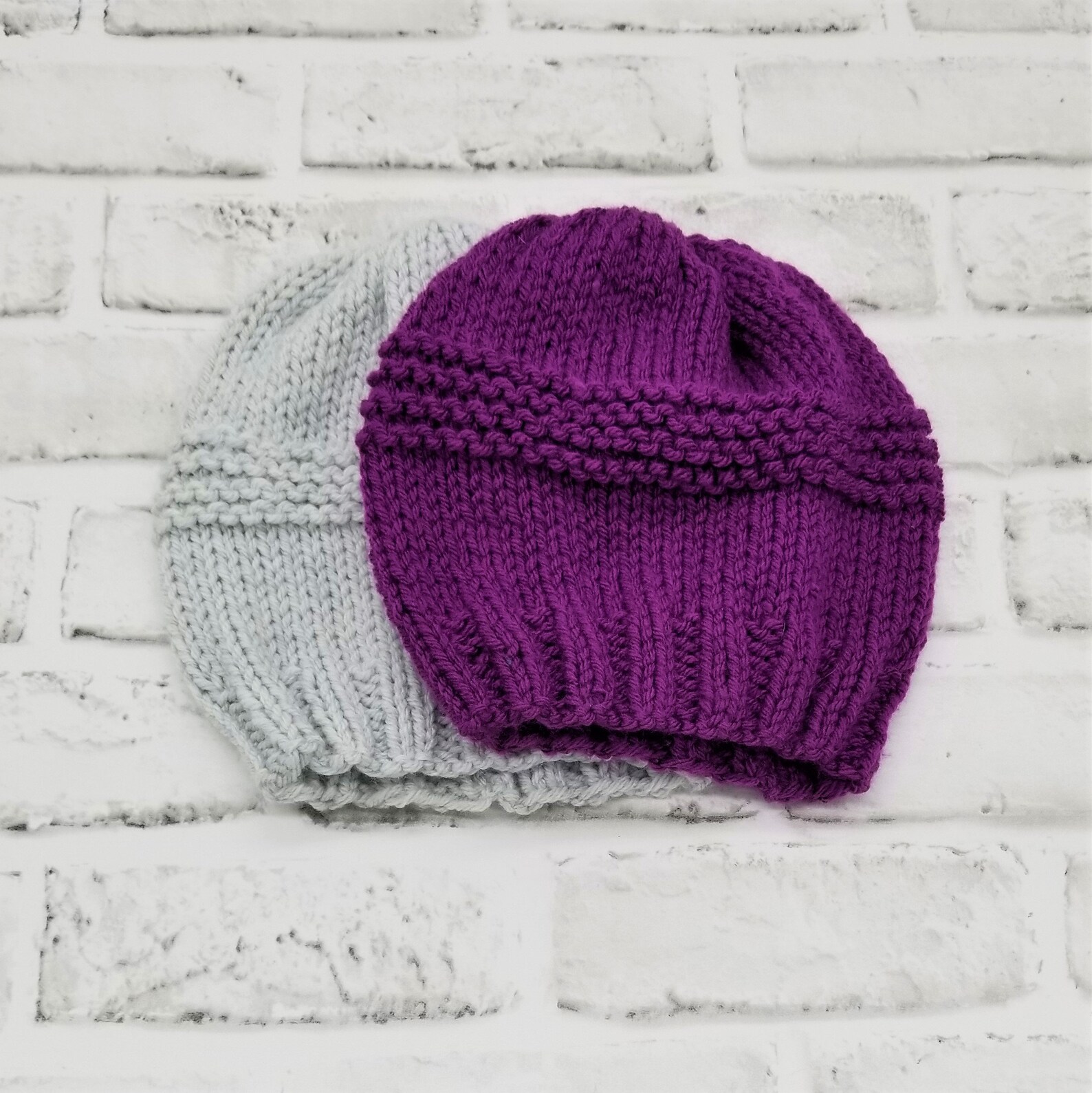 Teen Hat Knitting Pattern, Worsted Weight Beanie Hat Pattern, Knitted ...