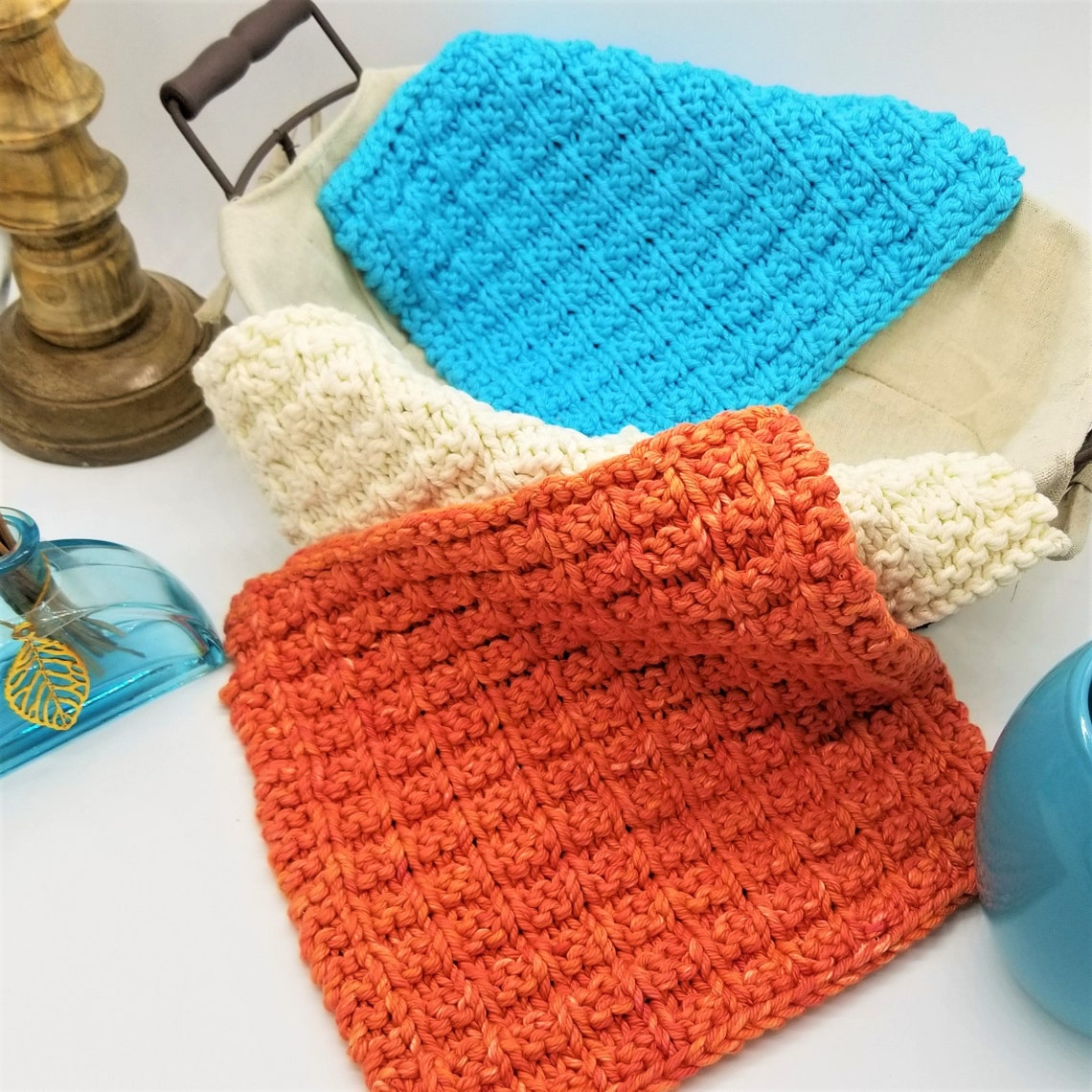 Washcloth Knitting Pattern Knit Washcloth Pattern Knitted - Etsy