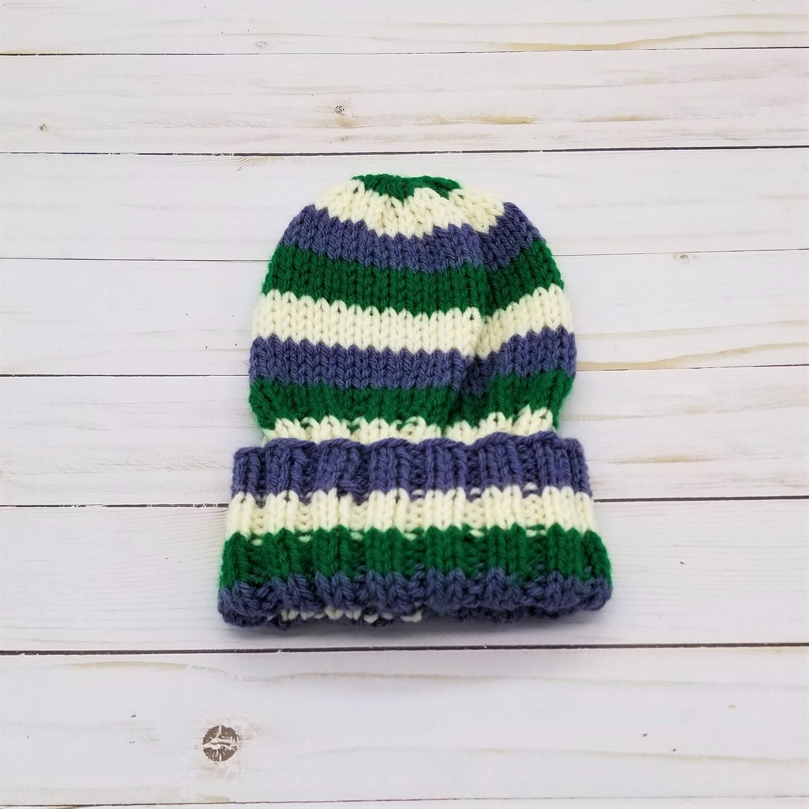 Teen Hat Knitting Pattern, Easy Knit Hat, Teen Cuffed Knit Hat, Beanie ...