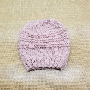 Teen Hat Knitting Pattern, Worsted Weight Beanie Hat Pattern, Knitted ...