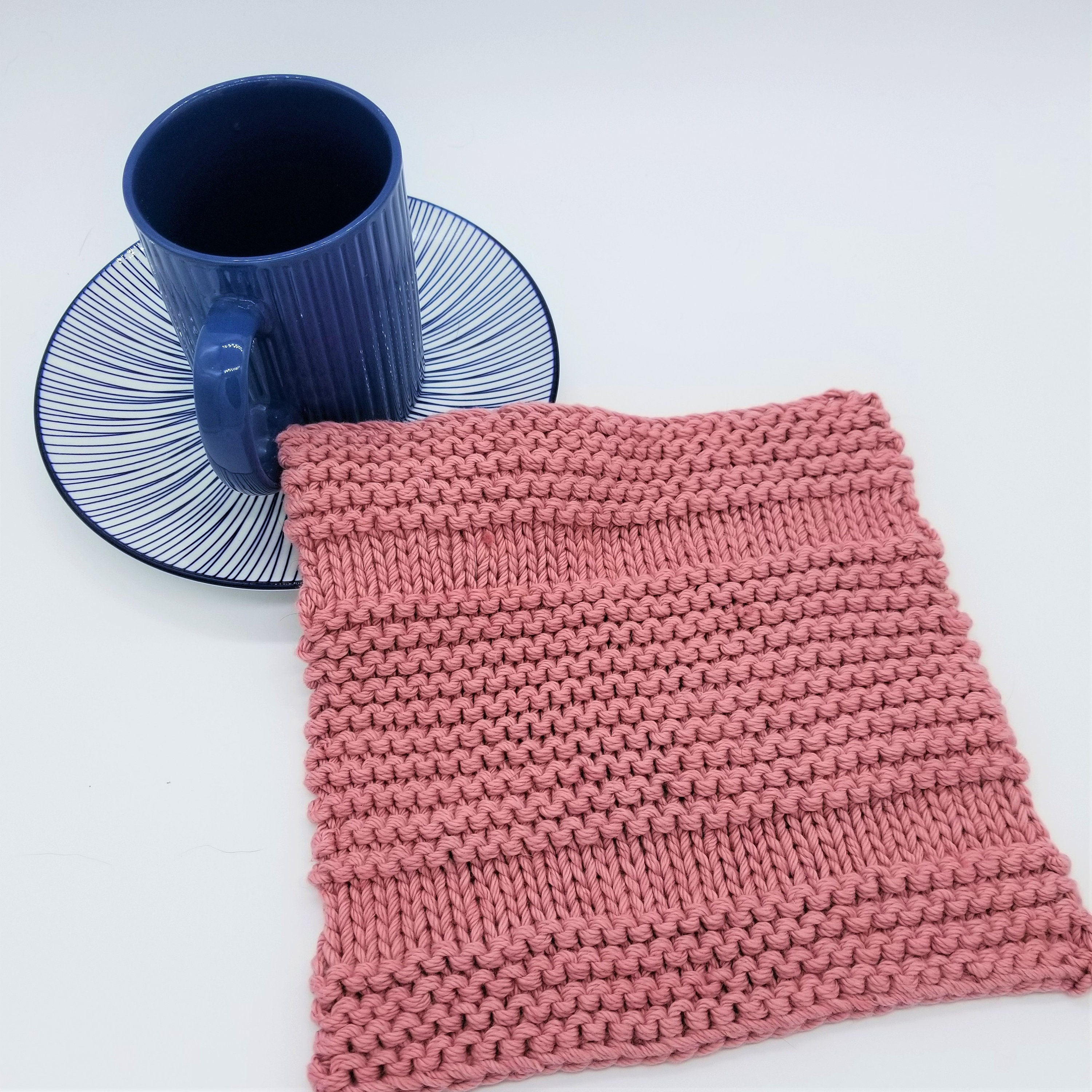 Easy Dishcloth Knitting Pattern, Knitted Dishcloth Pattern, Easy Knit ...