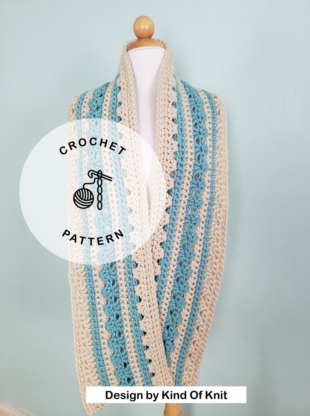 CROCHET PATTERN: Cardiff Scarf Crochet Pattern. Long Crochet - Etsy