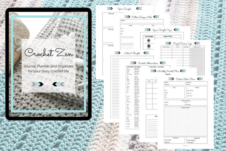 Crochet Zen: Journal Planner and Organizer. Printable PDF - Etsy