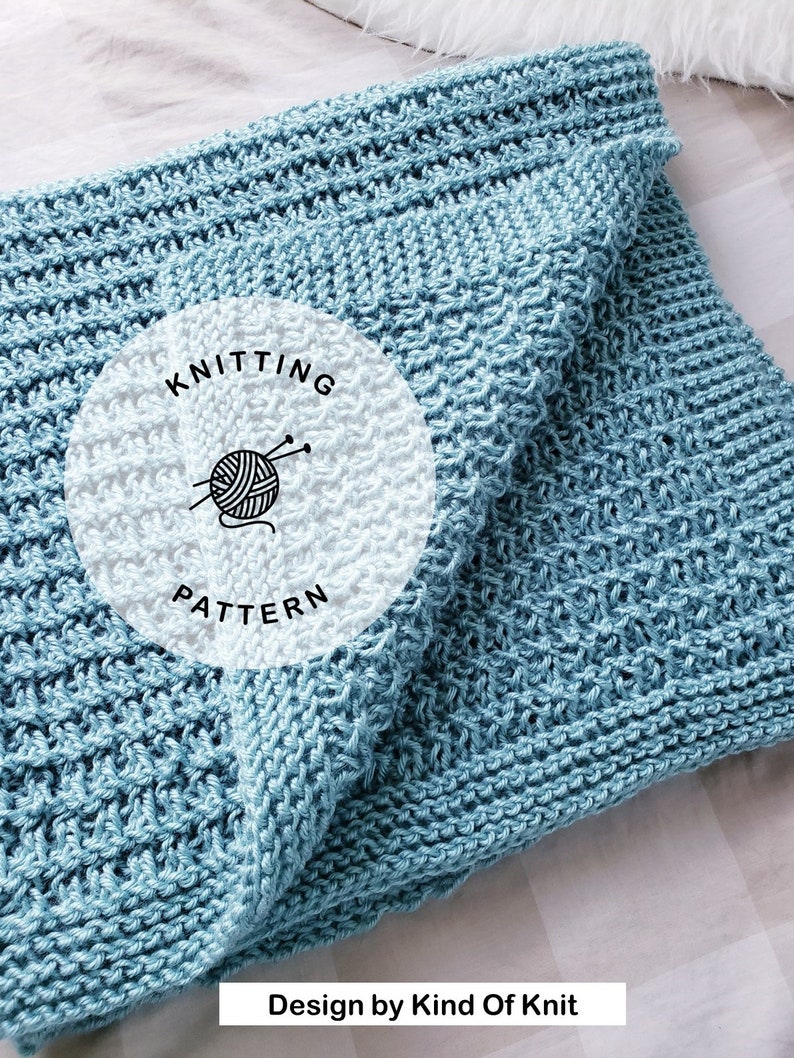 KNITTING PATTERN: Sea Star Knitted Baby Blanket. Knit Stroller Throw ...