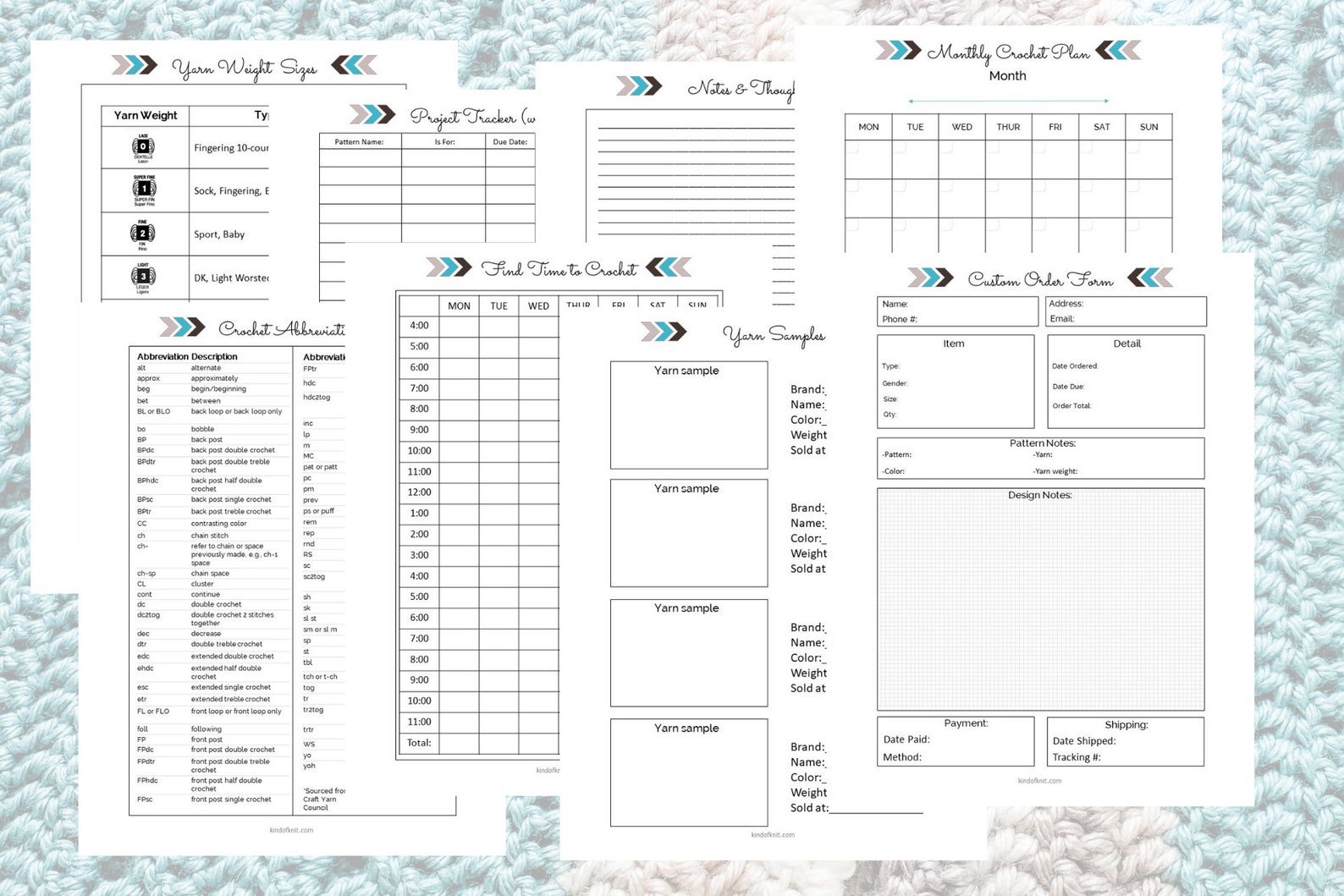 Crochet Zen: Journal Planner and Organizer. Printable PDF - Etsy