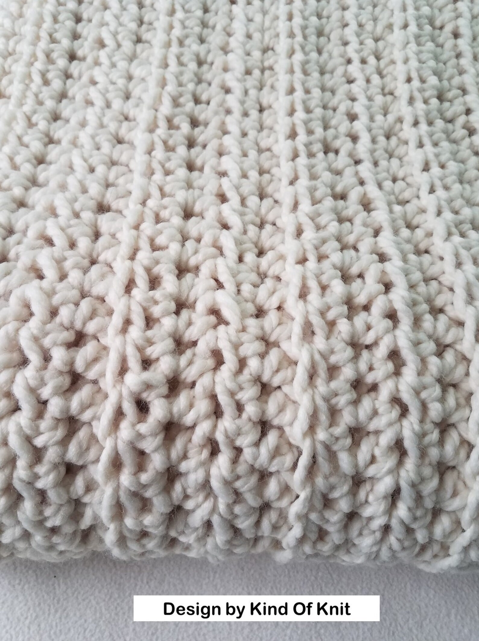 CROCHET PATTERN: White Water Crochet Blanket Chunky Crochet - Etsy