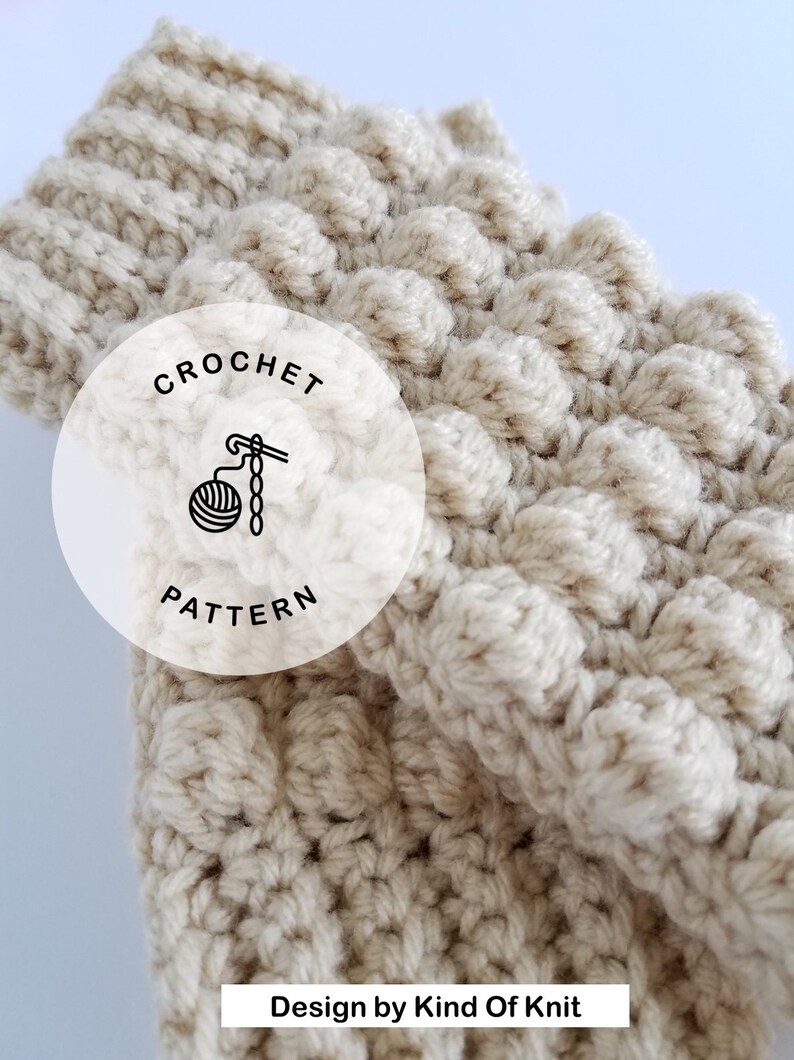 CROCHET PATTERN: Pebbles Texting Mittens. Crochet Fingerless Glove ...