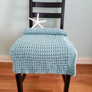 KNITTING PATTERN: Sea Star Knitted Baby Blanket. Knit Stroller Throw ...