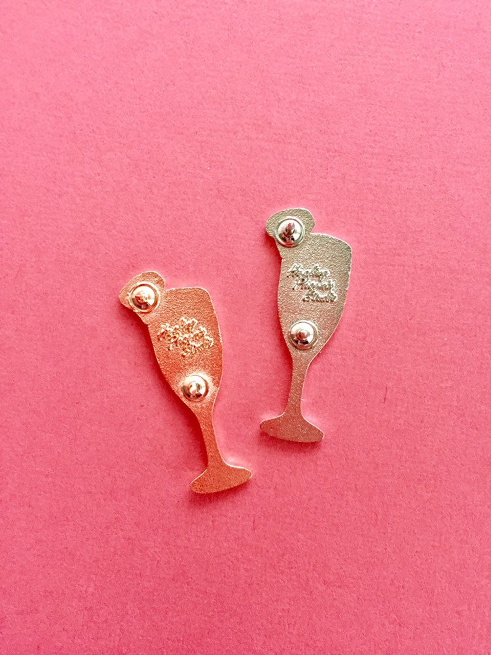 Champagne Toast Hard Enamel Pin - Etsy