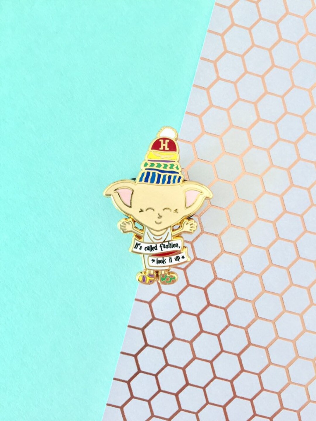 Fashionable Dobby Hard Enamel Pin - Etsy