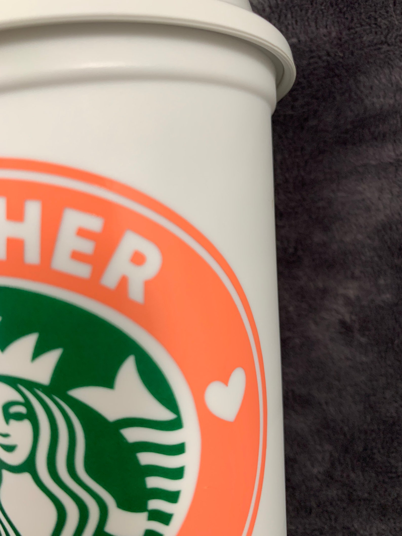 Teacher Fuel With Hearts Starbucks Reusable Cup - Etsy