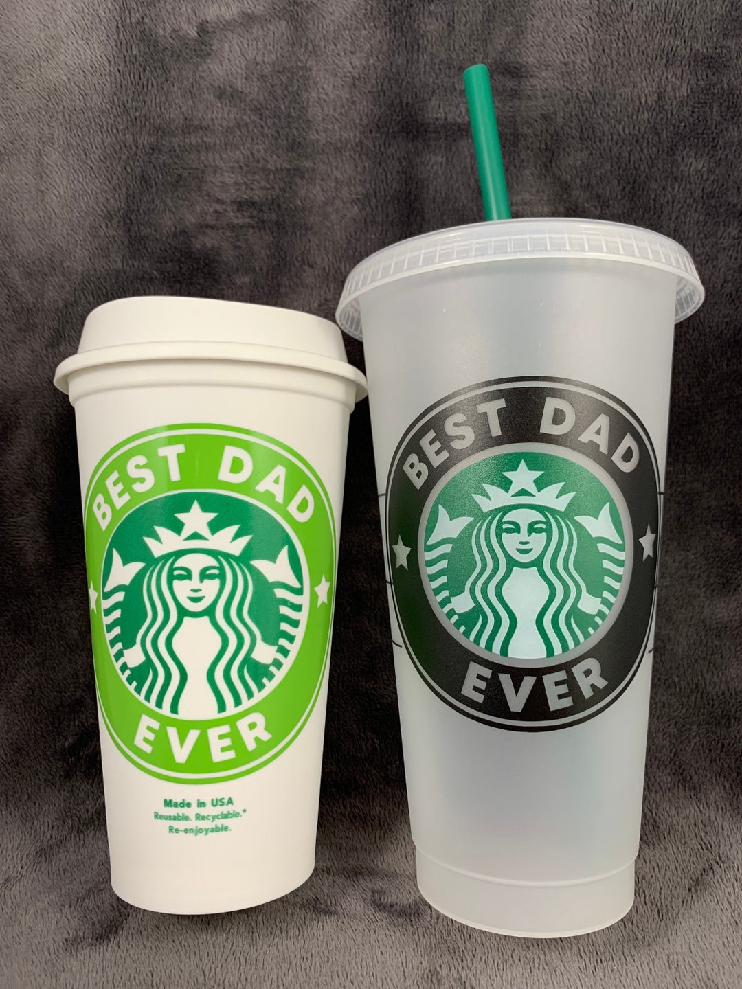 Best Dad Ever ~ Starbucks Reusable Cup - Etsy