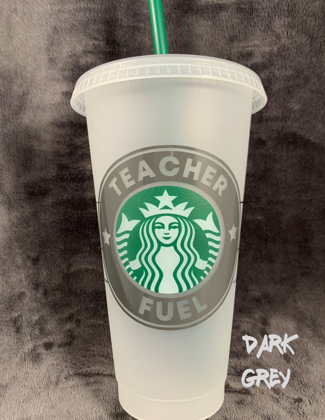 Teacher Fuel With Stars Starbucks Reusable Cup Quarantine | Etsy