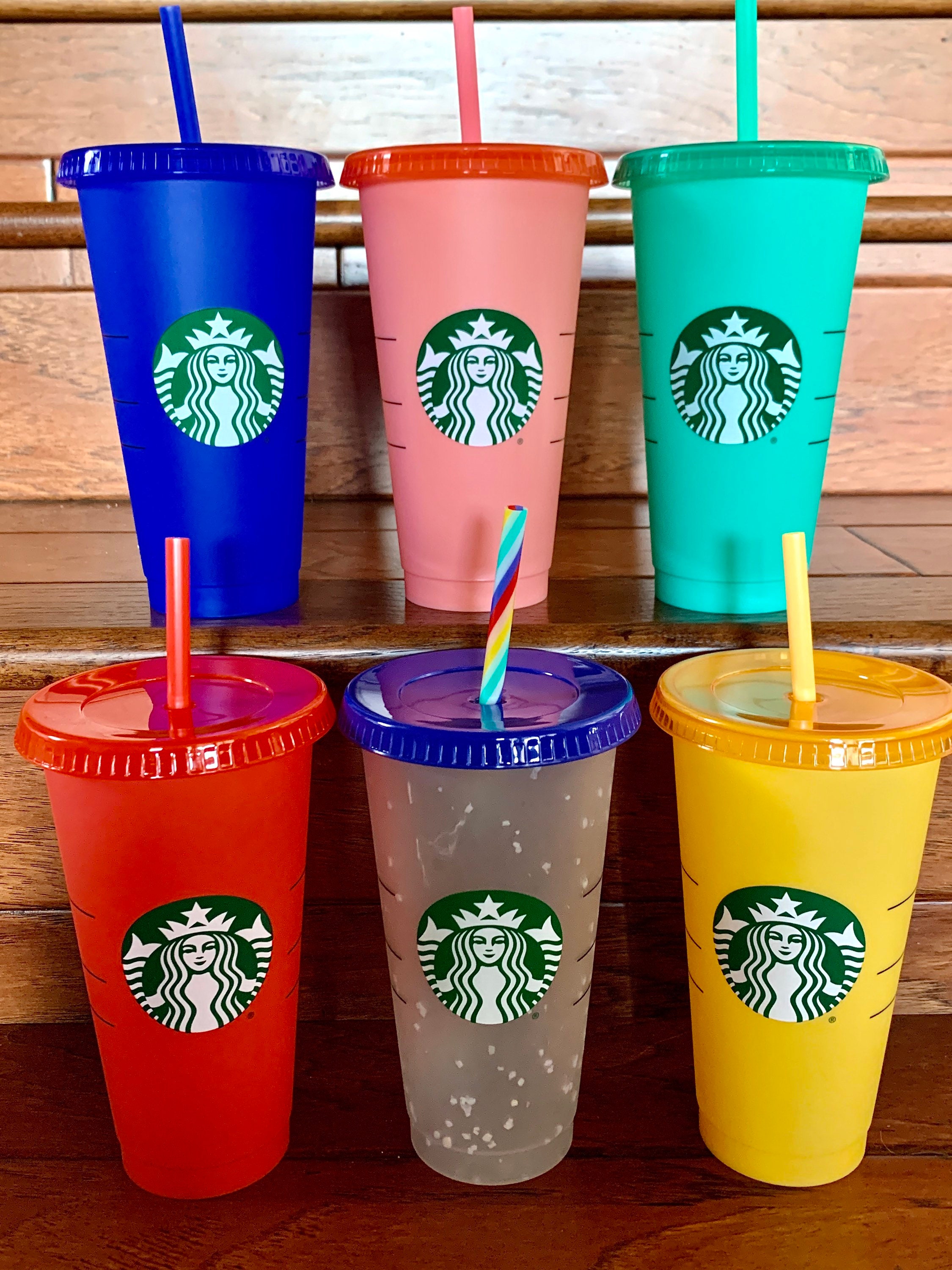 Cup W/straw & Lid Only No Design or Name! Starbucks Color Changing Cup ...