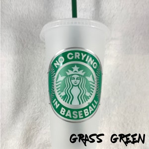 No Crying in Baseball Starbucks Reusable Cup - Etsy