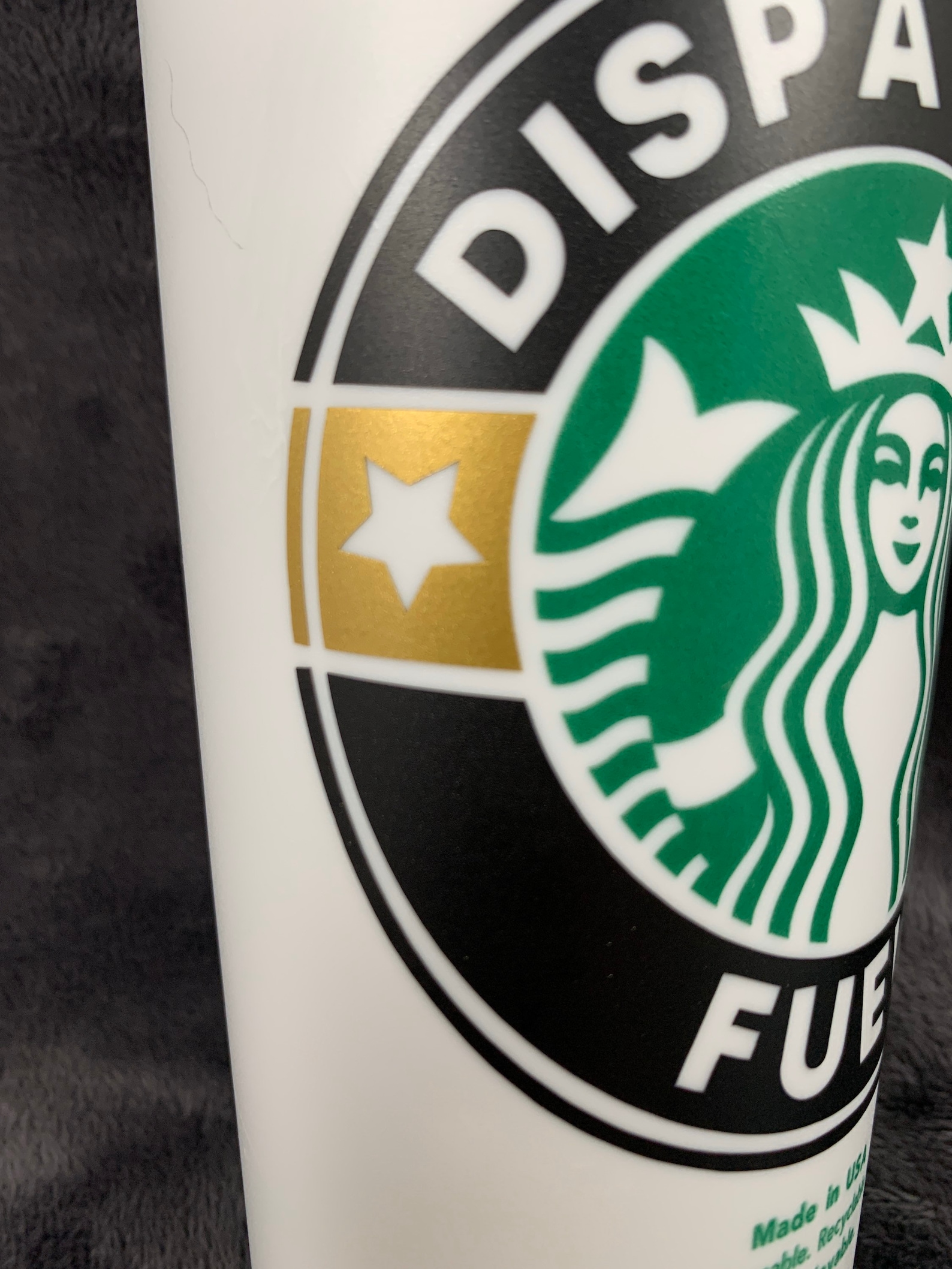 Police Fire Dispatcher Fuel Starbucks Reusable Cup | Etsy