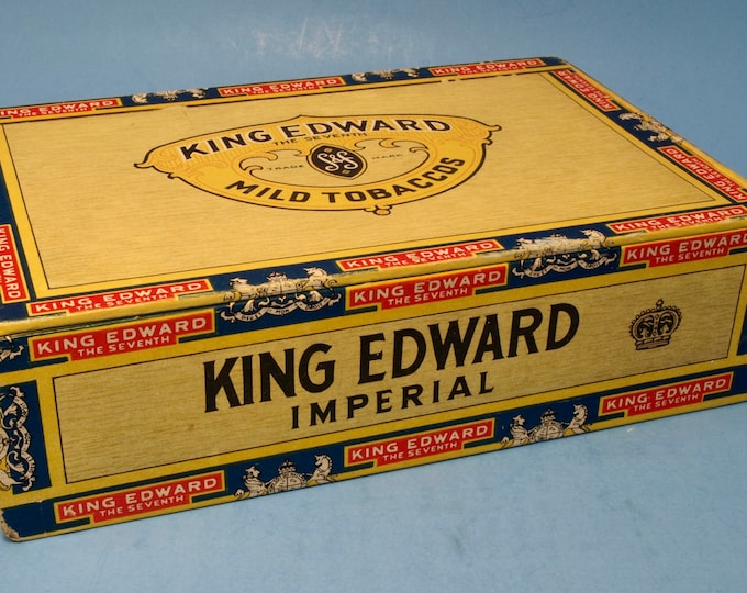 King Edward VII Imperial 50's Cardboard Cigar Box - Etsy