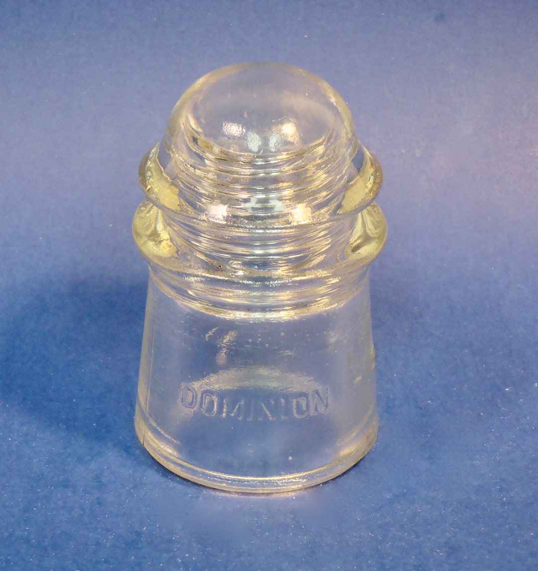 Vintage 1950's Dominion 9 Glass Insulator - Etsy
