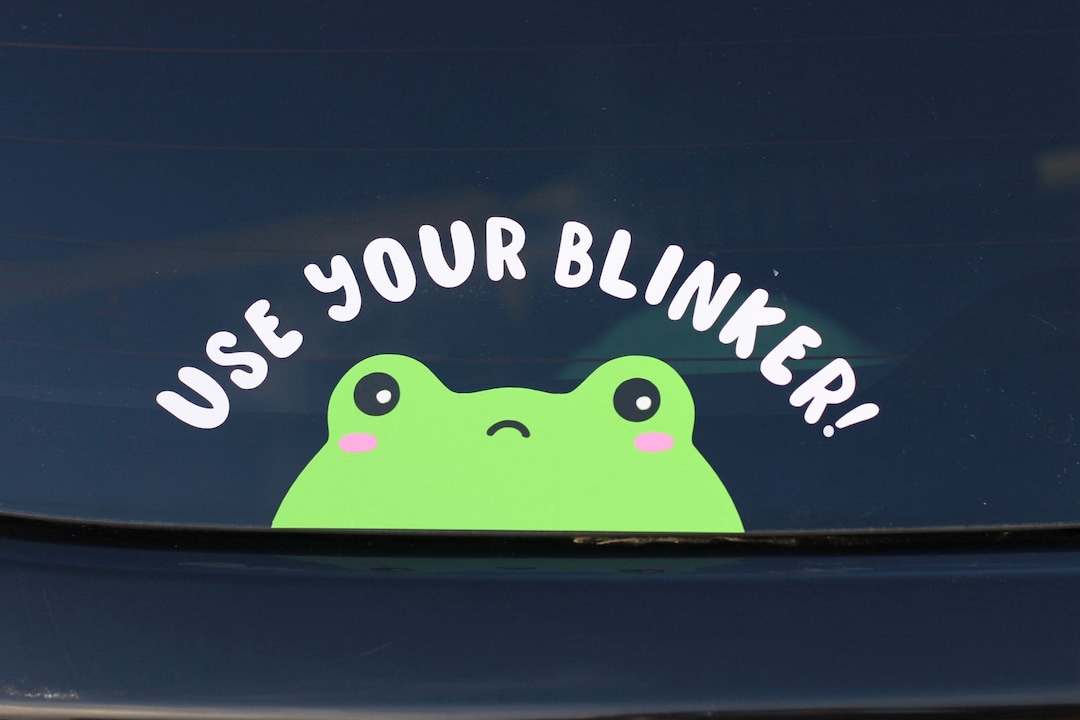 Silly Bumper Sticker / Frog Car Decal / Cute Car Decals / Trendy Car ...