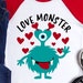 Love Monster Svg, Valentine's Svg, Valentine's Day, Monster Printable ...
