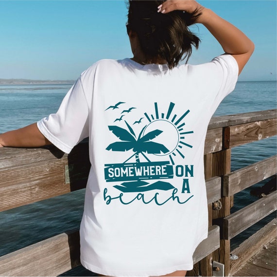 Somewhere on a Beach SVG Cutting Files Silhouette Files - Etsy