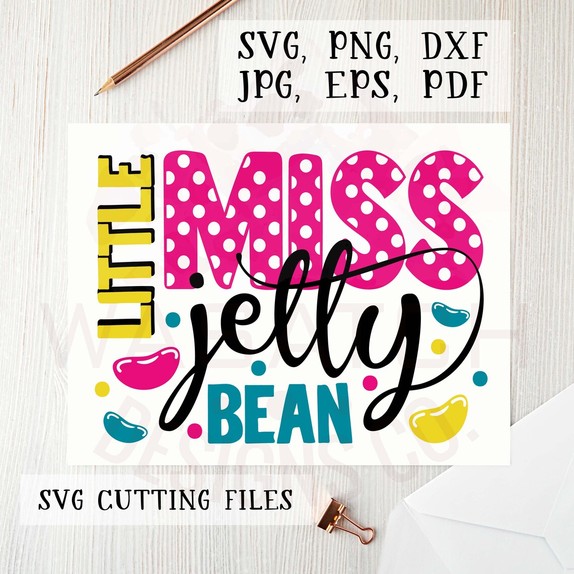 Little Miss Jelly Bean SVG Easter Svg Cutting Files Easter - Etsy