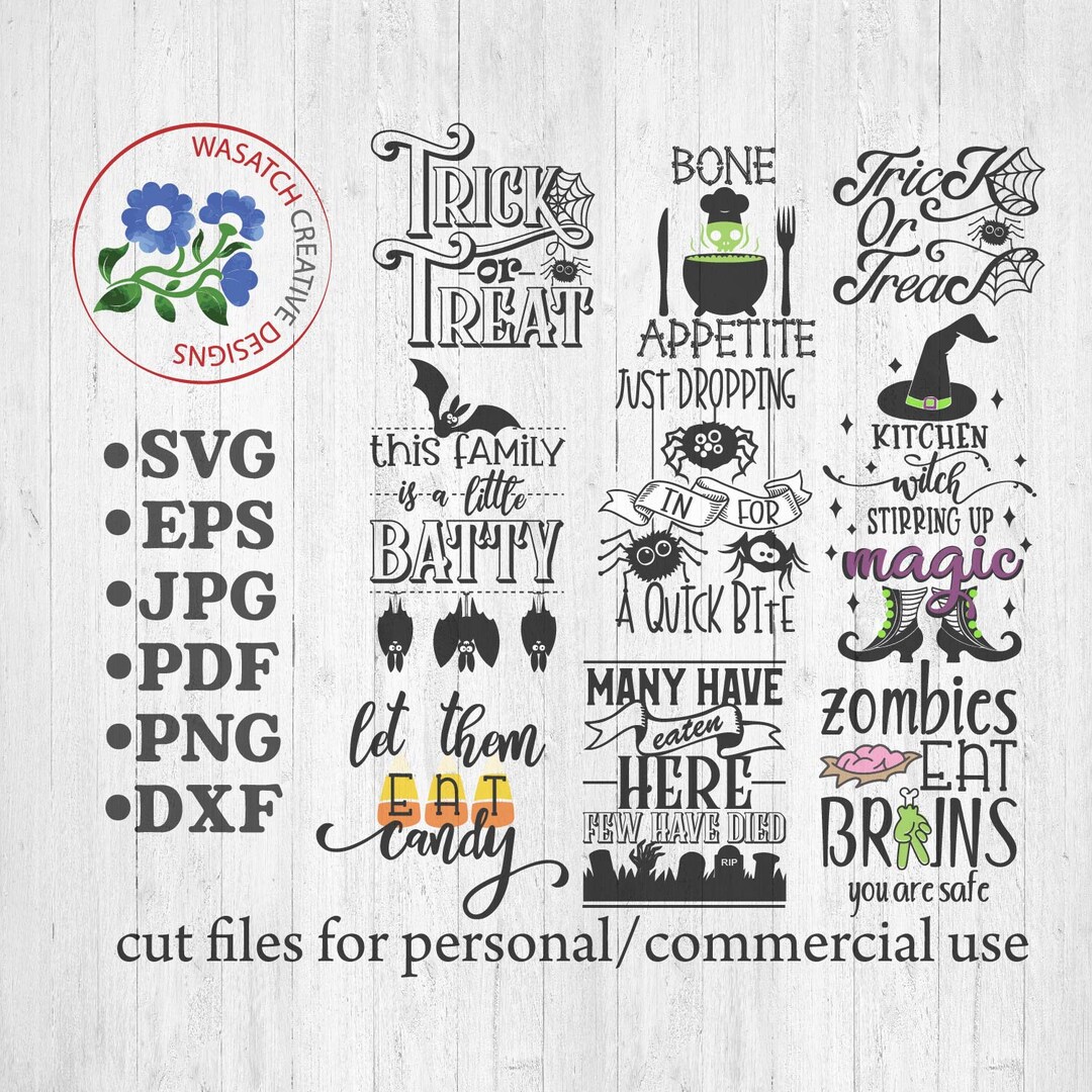 Halloween Flour Sack/tea Towel SVG Bundle, Halloween Svg, Cut File ...