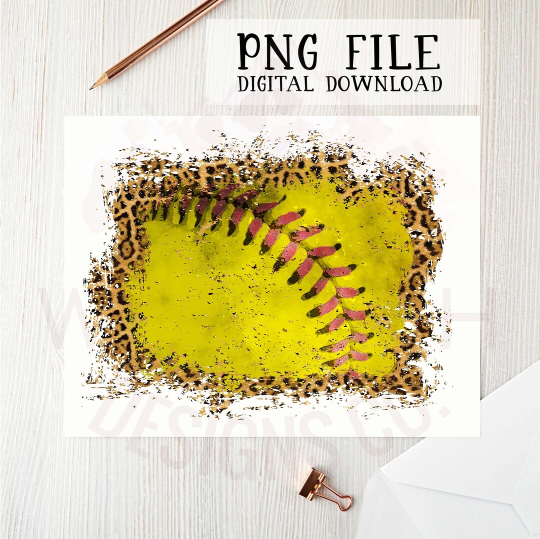 Softball Sublimation Background PNG File, Sublimation Design, PNG File ...