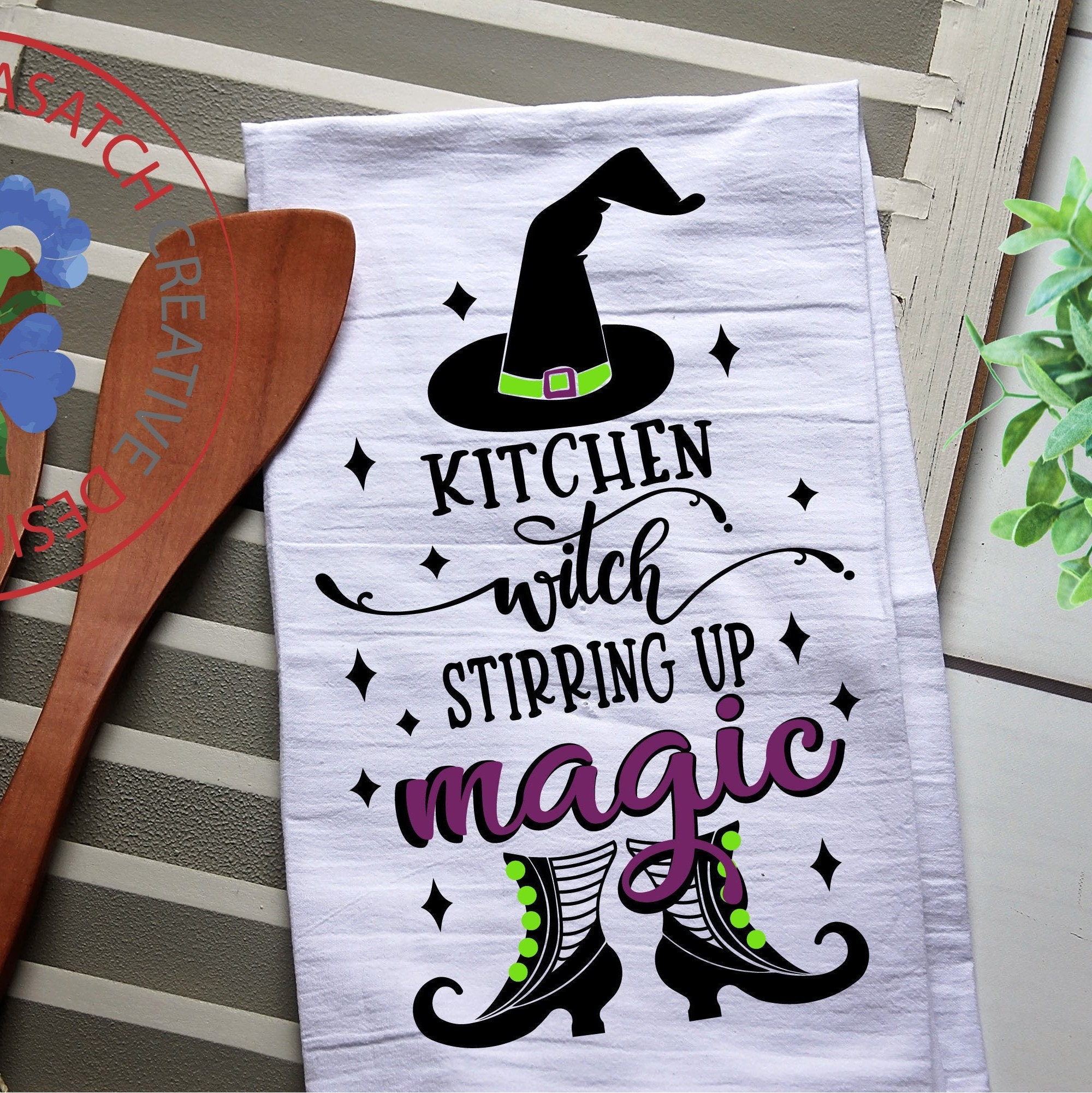 Kitchen Witch Svg Fileshalloween Svg Cricut Files Etsy