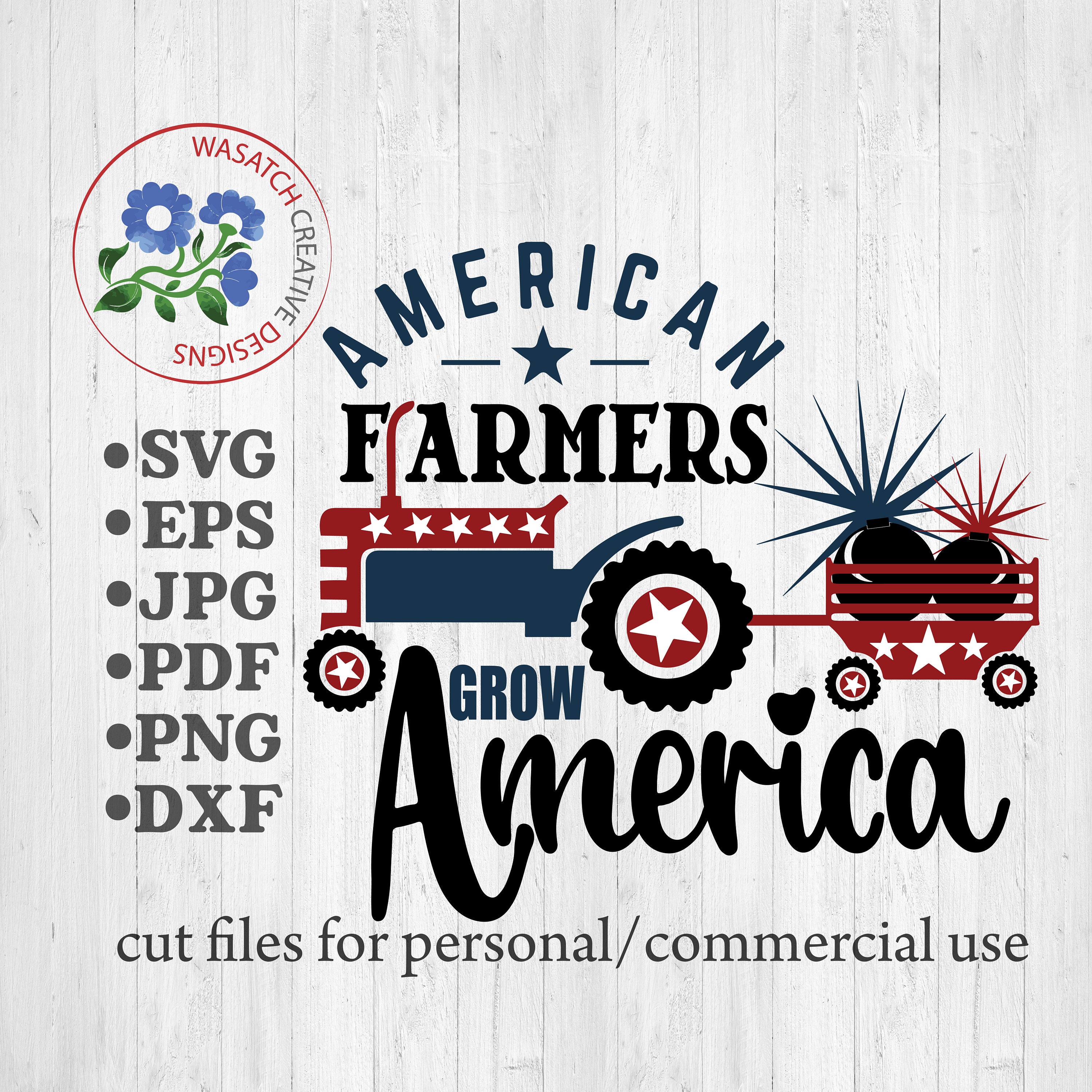 American Farmers Grow America SVG Cutting Files | Etsy