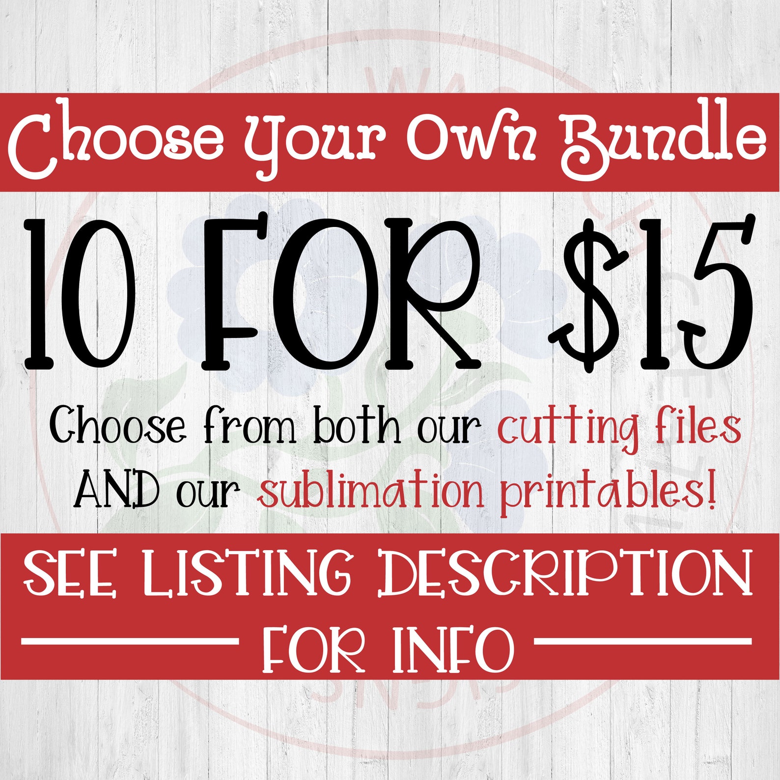 10 for 15 BUNDLE Choose Your Own Bundle Custom Bundle - Etsy
